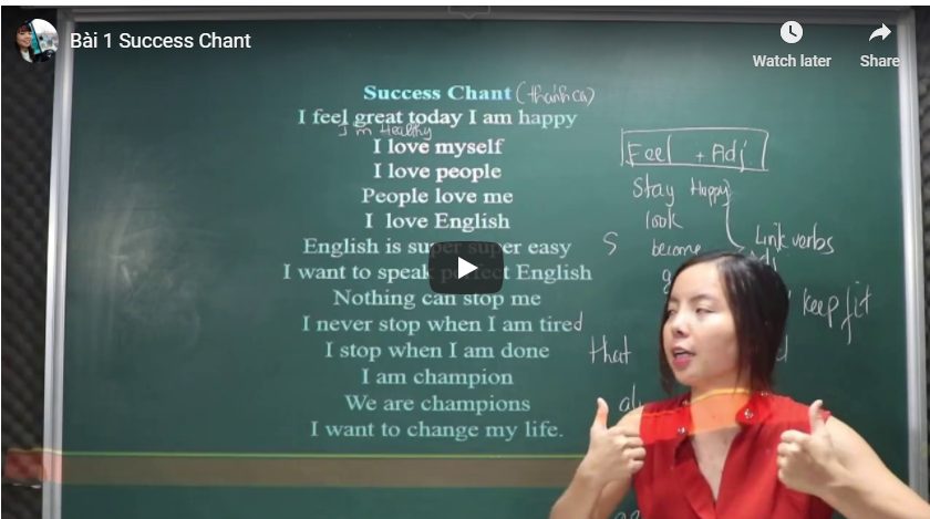Bài 1 : Success Chant - Anh ngữ Nasao