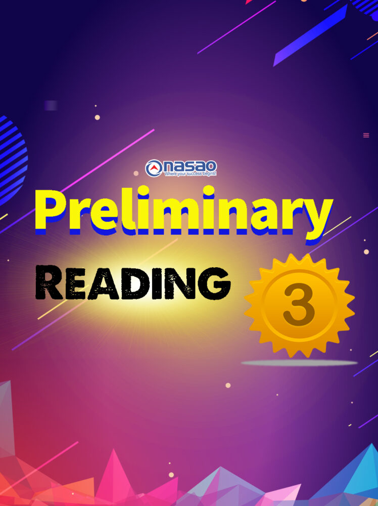 Preliminary Writing 3 Test 1- Part 2 - Anh ngữ Nasao